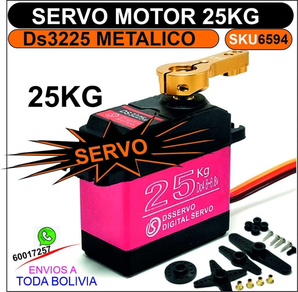 Servo motor 25kg 180 grados Digital RC DS3225