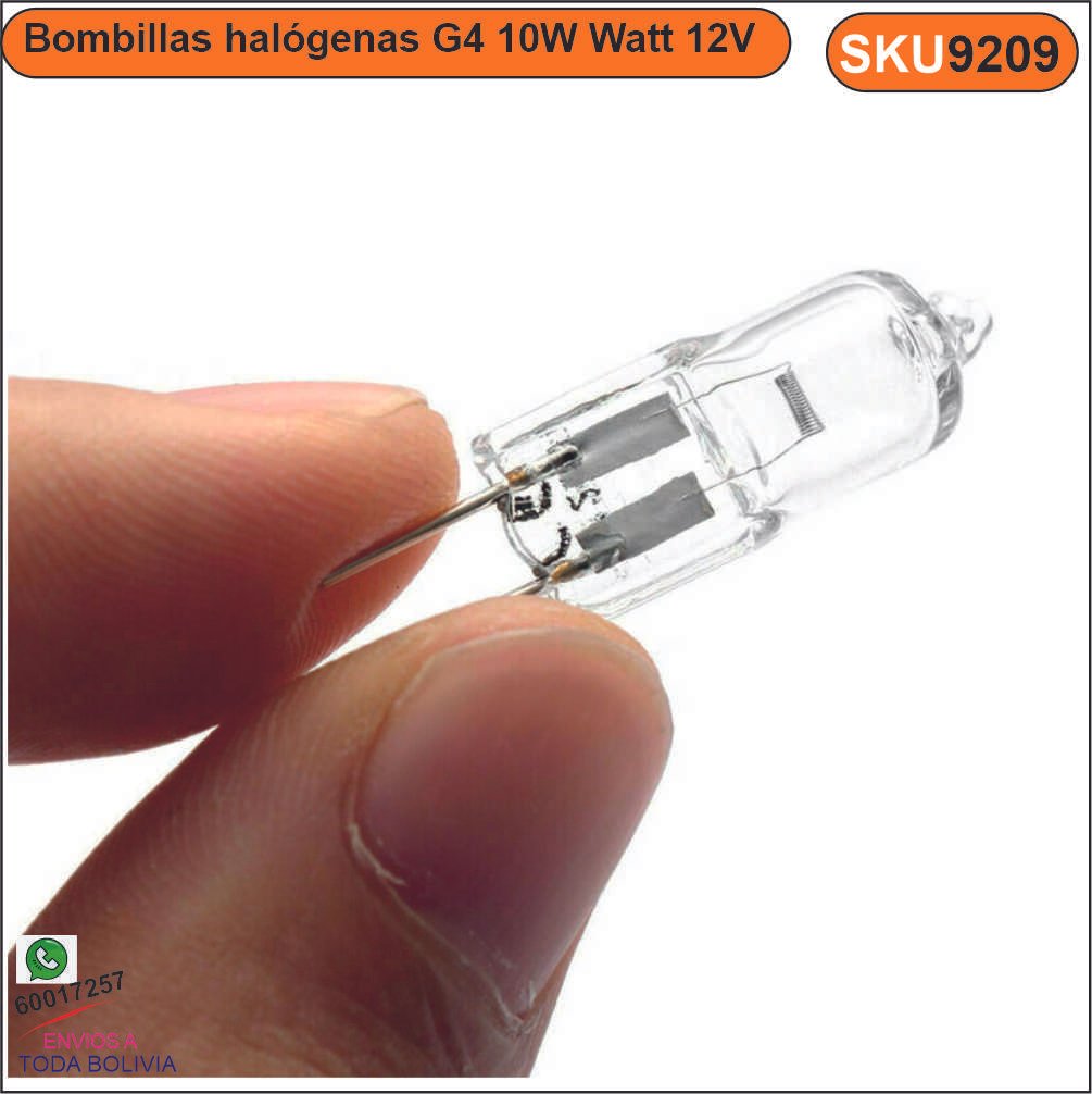 Bombillas Halógenas G4 10W Watt 12V Volt 2 Pin - Electronica Cyber