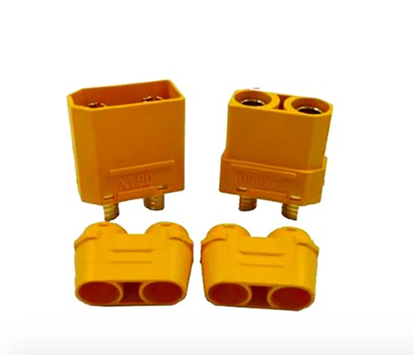Conector XT-90 Macho y hembra de 90 Amperes pico corriente 120 A para ...
