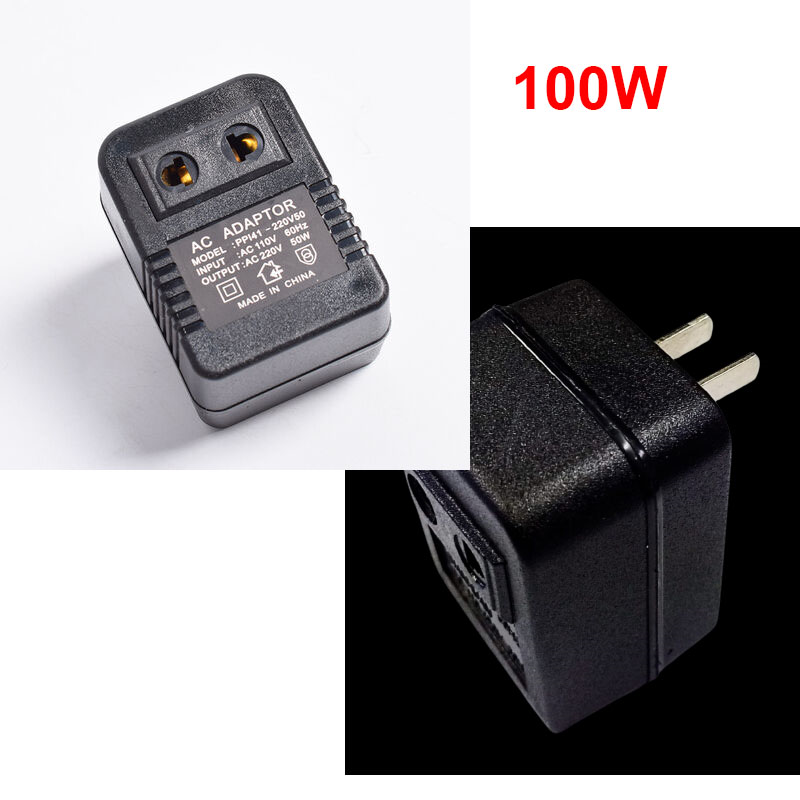 Transformador tipo enchufe 220V a 110V 100w