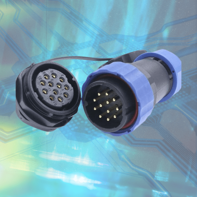 IP68 Conector Impermeable SD20 20 Mm 10 Pines Enchufe De Aviación ...