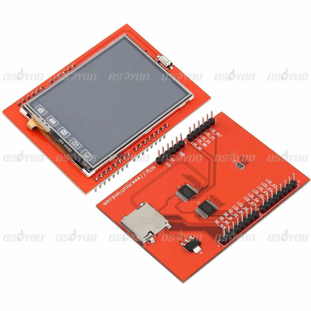 2.4″ TFT LCD Display Touch Screen UNO R3 Shield Module TF Micro SD